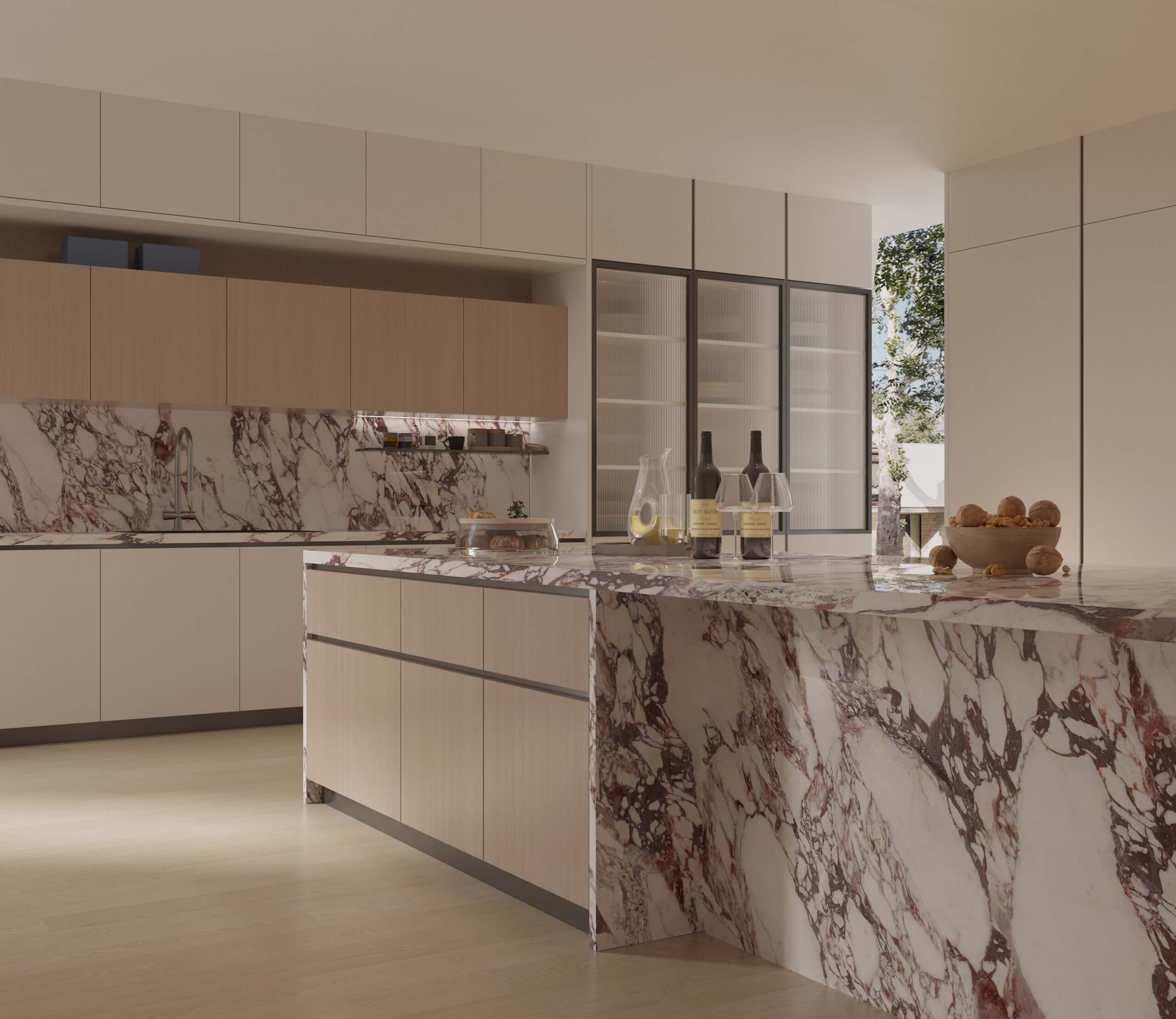 SSOP02 Calacatta Bulgari – Luxury Marble Inspired Sintered Stone | Gen ...