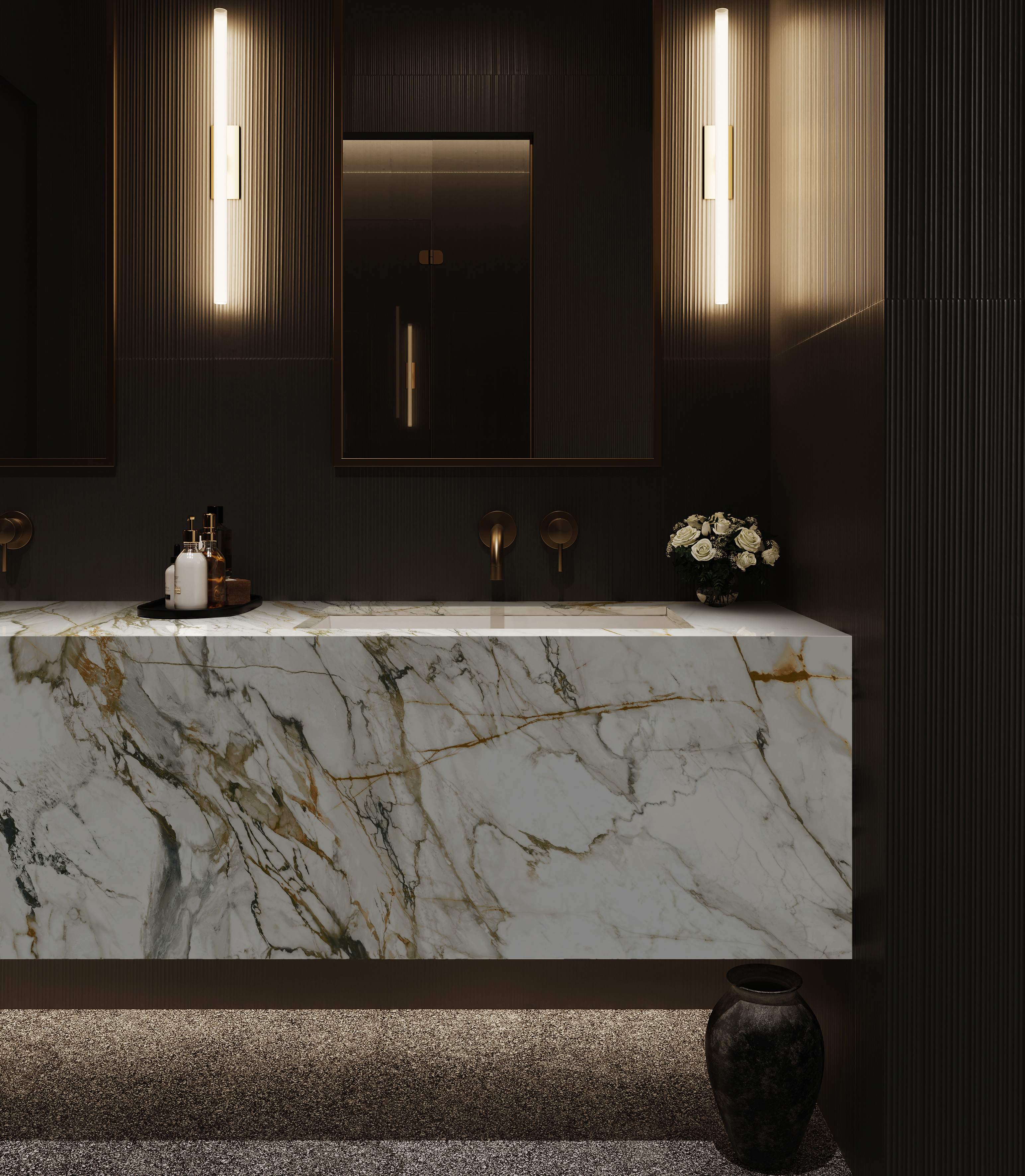Emperor Gold Porcelain Slab – Grandeur Collection | Gen Stone Australia