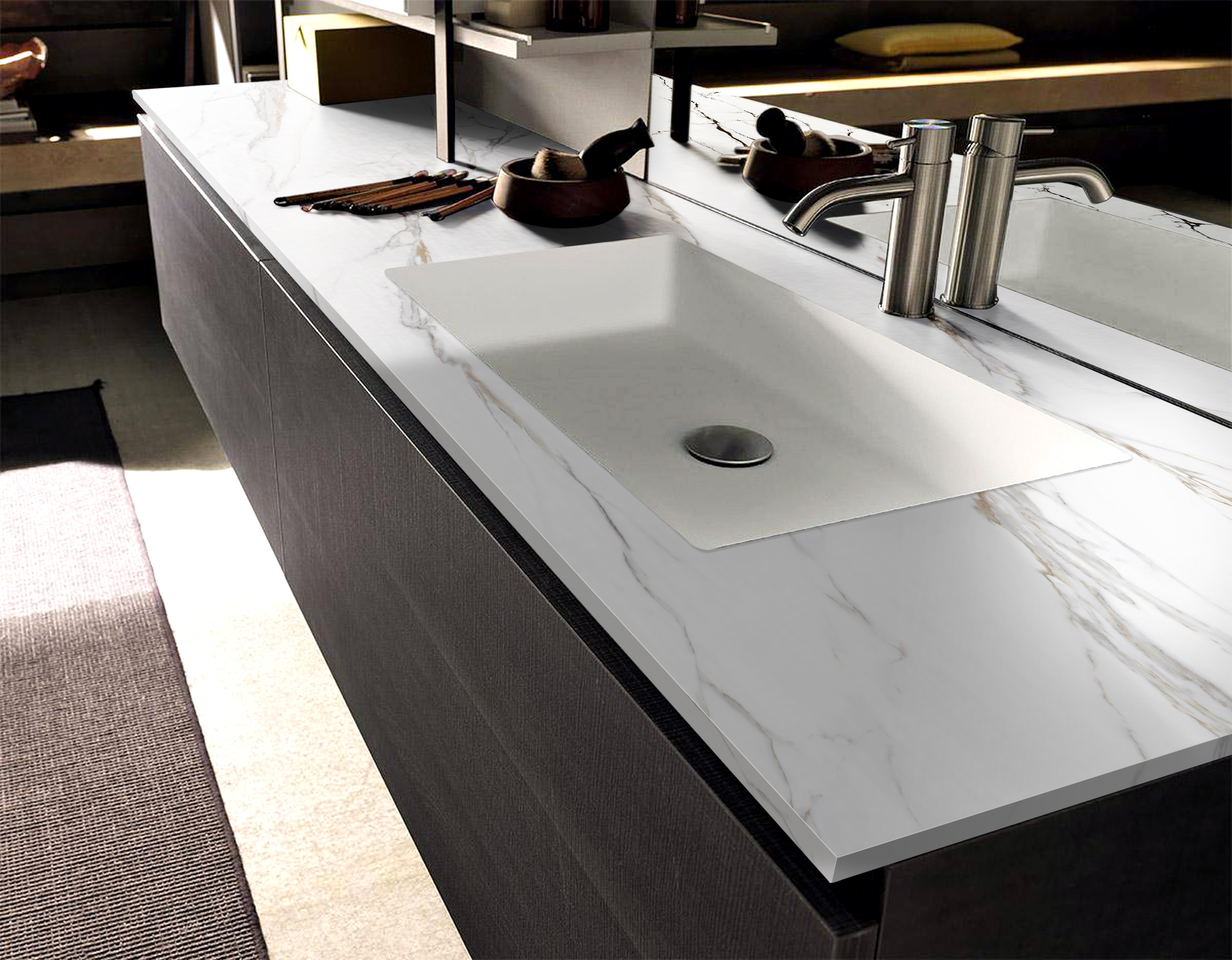 Calacatta Michelangelo Porcelain Slab – Opulence Collection | Gen Stone ...